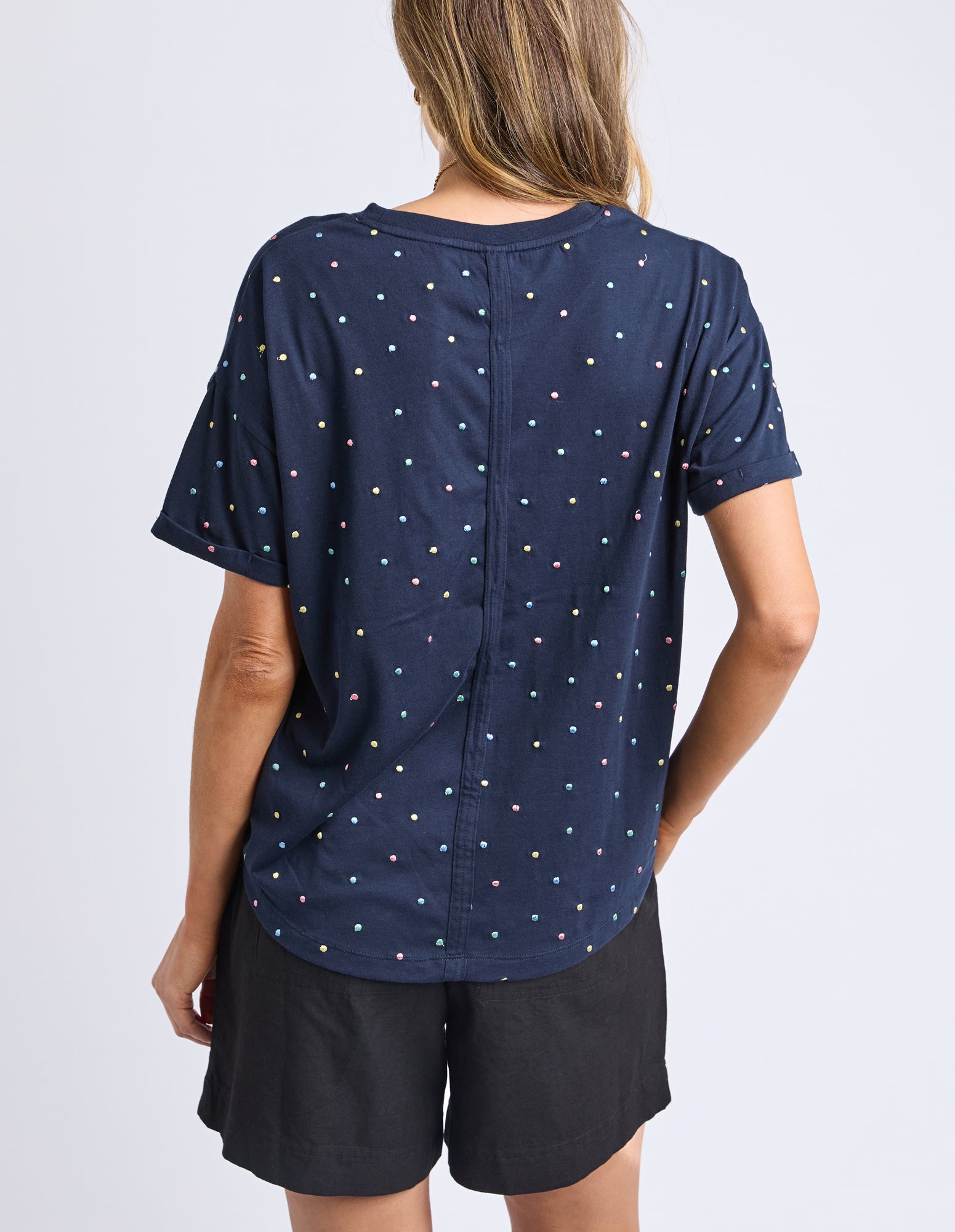 Festive Spot Tee Navy – Elm Lifestyle