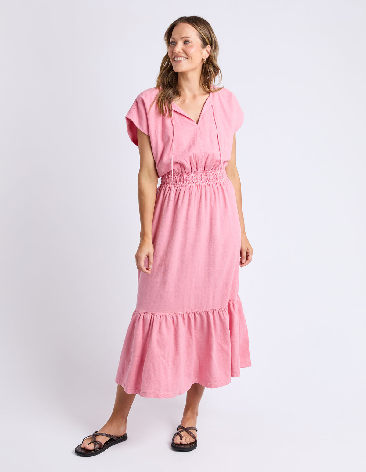 Lia Dress Geranium Pink – Elm Lifestyle