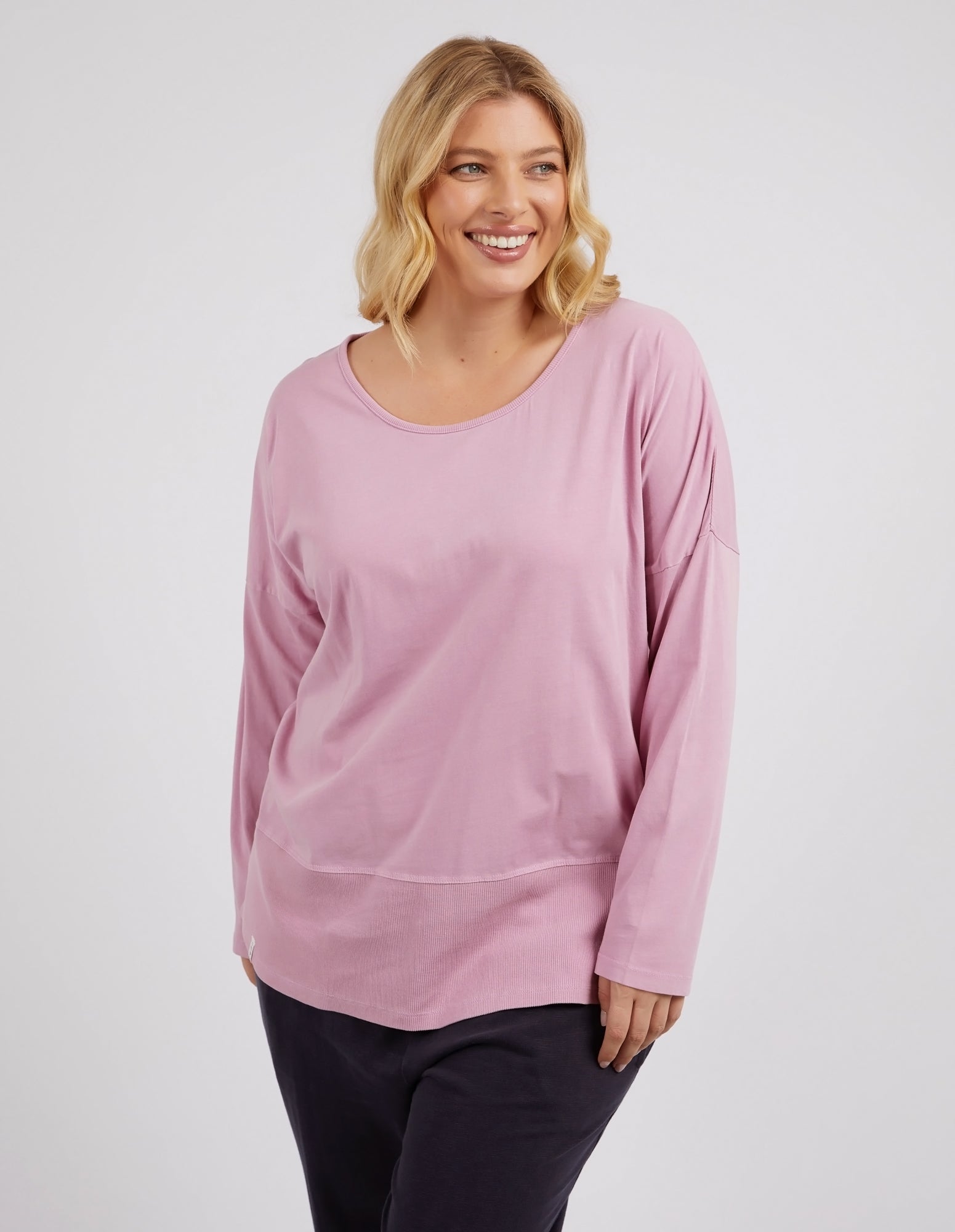 Rib L/S Tee Peony Pink – Elm Lifestyle