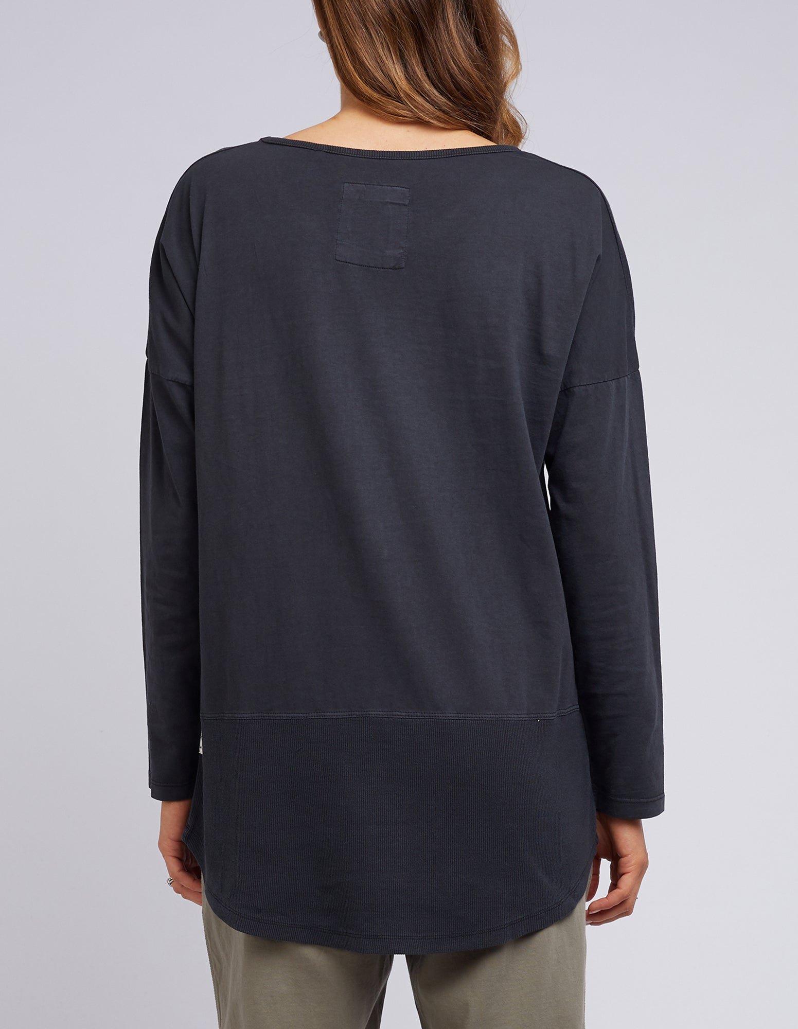 Rib L/S Tee Washed Black – Elm Lifestyle