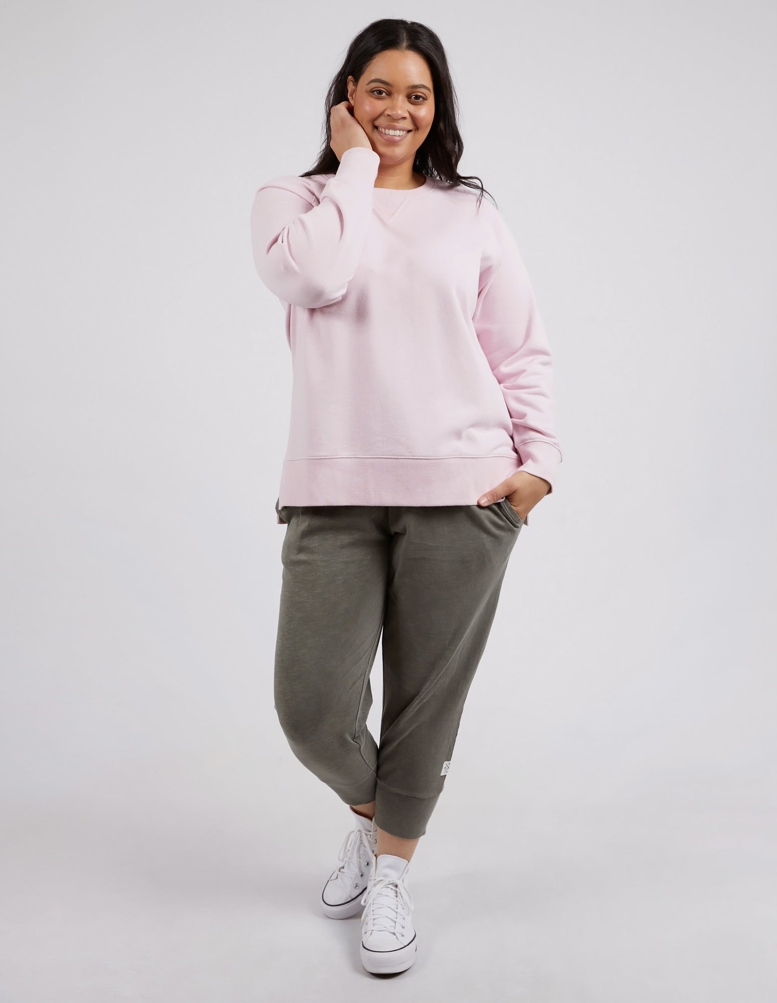 Melbourne Crew Powder Pink – Elm Lifestyle