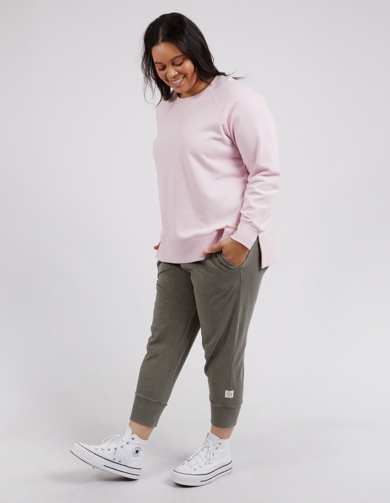 Melbourne Crew Powder Pink – Elm Lifestyle