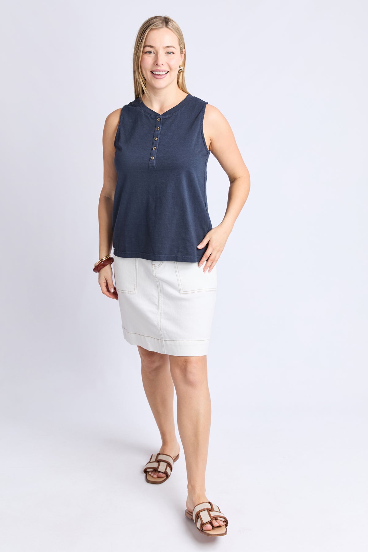 Elysian Tank Navy – Elm Lifestyle